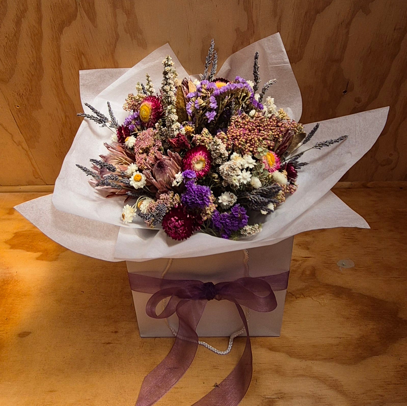 Florist choice-Dried posy in a bag – Flowers By Tanya